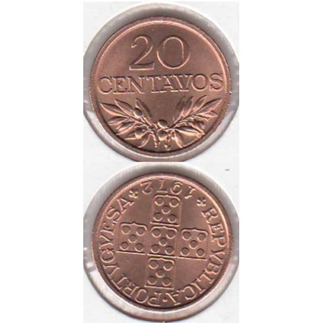 Moedas de 20 Centavos de 1969 a 1974