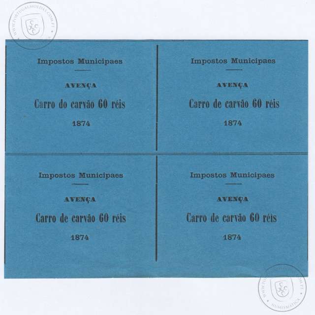 NT.PT.CD.0002.a - Portugal, Block of Municipal Taxes Receipt Notes 1874 ...